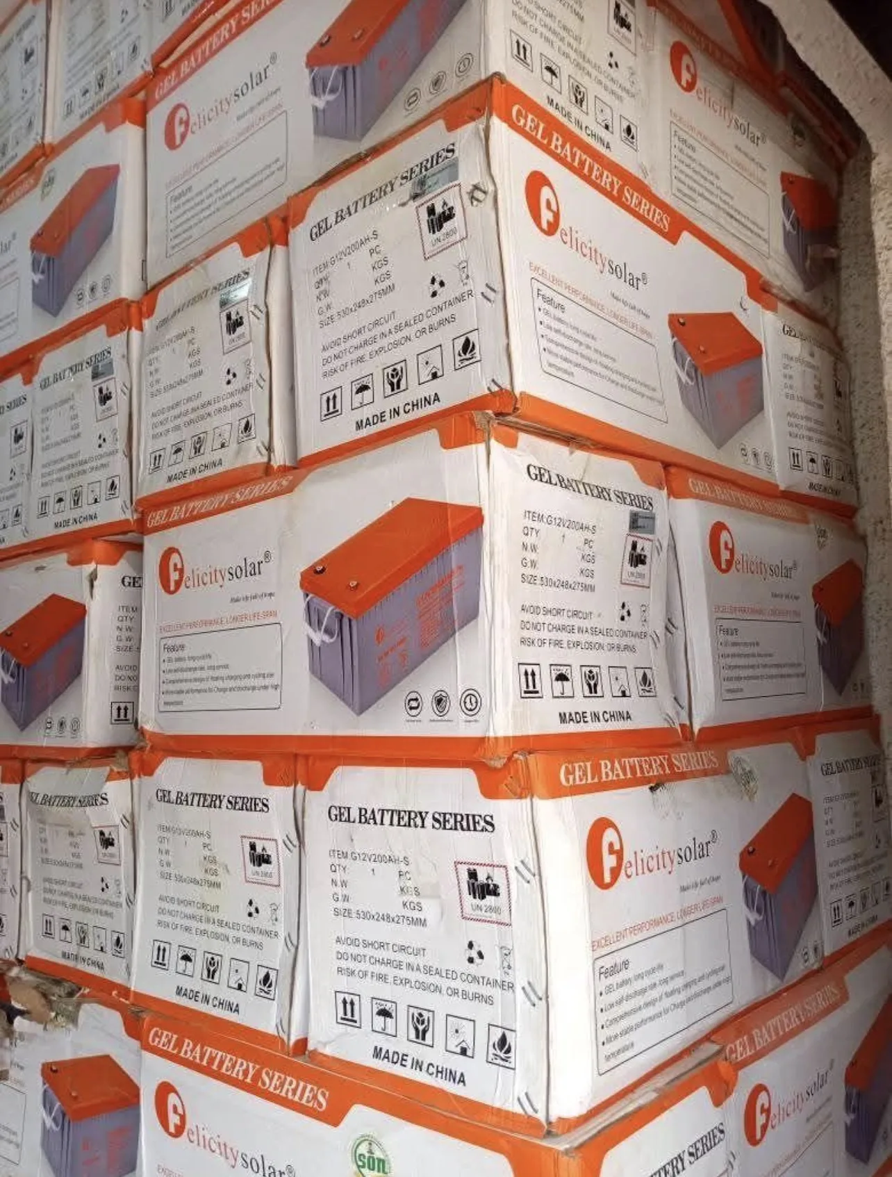 12V 200Ah Felicity Dry Cell Solar Battery Price in Nigeria at Nature ...